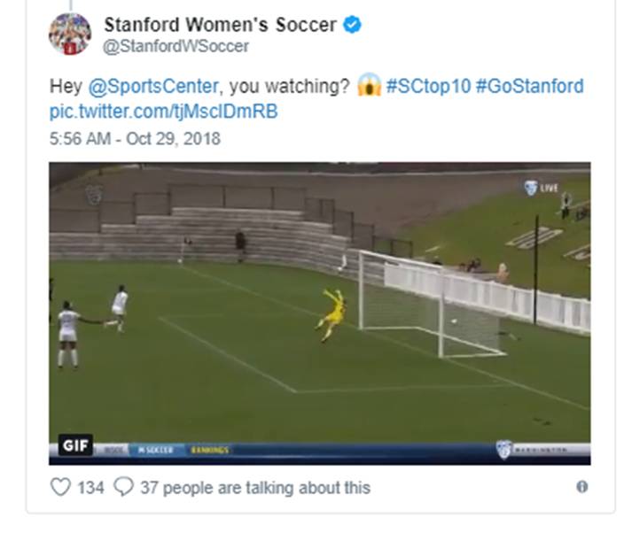 Watch: College footballer scores keepy-uppy screamer